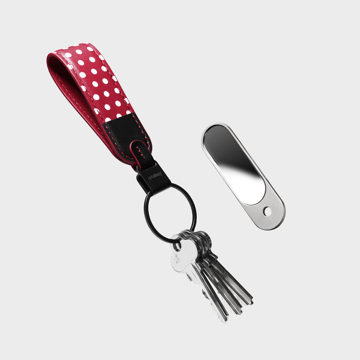 Disney | Orbitkey Minnie Mouse Loop Keychain + Nail File & Mirror Kit ...